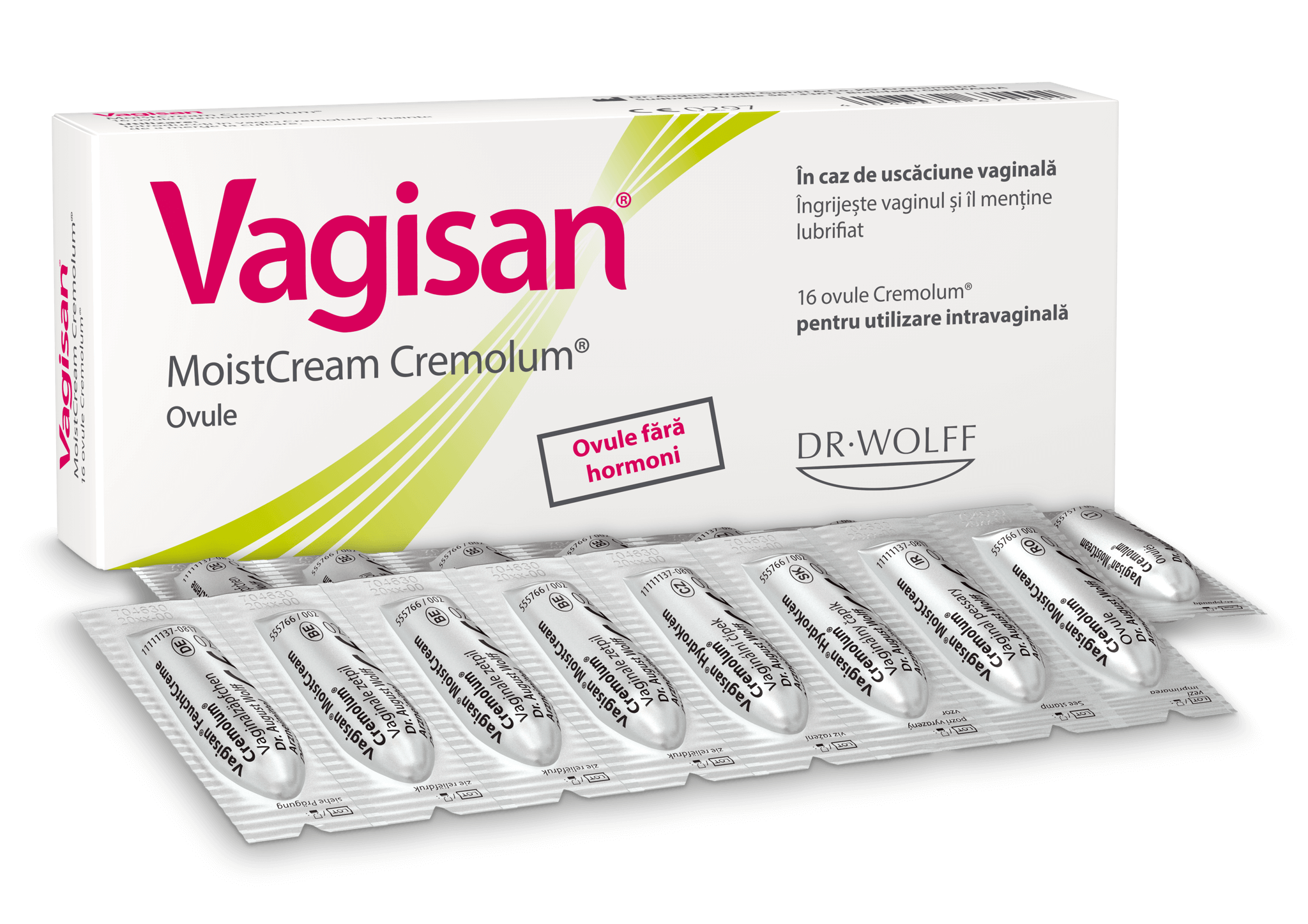 Vagisan MoistCream Cremolum Ovule împotriva uscăciunii vaginale